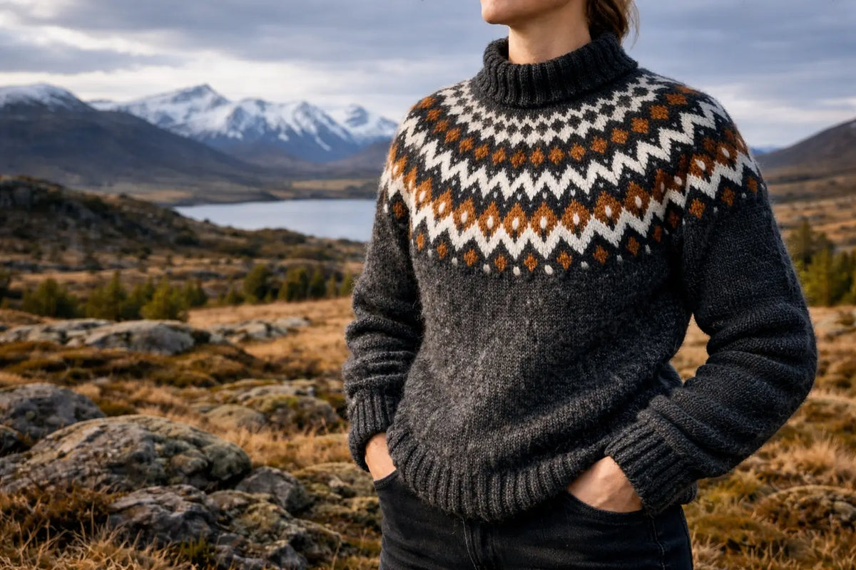 Icelandic Sweater Pattern (Lopapeysa): Yoke Charts & Lopi Yarn– xtclothes