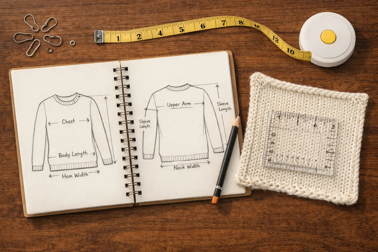 How to Make Your Own Sweater Pattern (From Scratch): Measurements ...